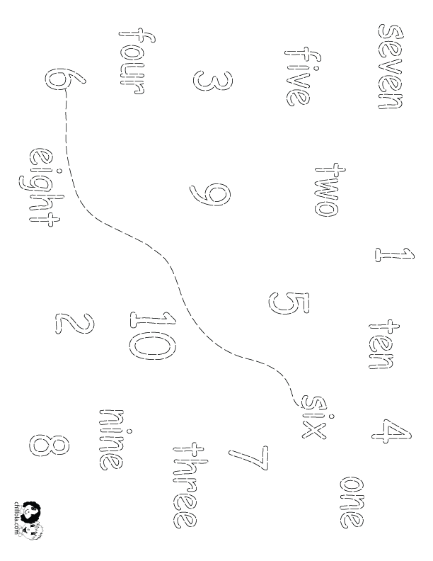 Worksheets English Numbers